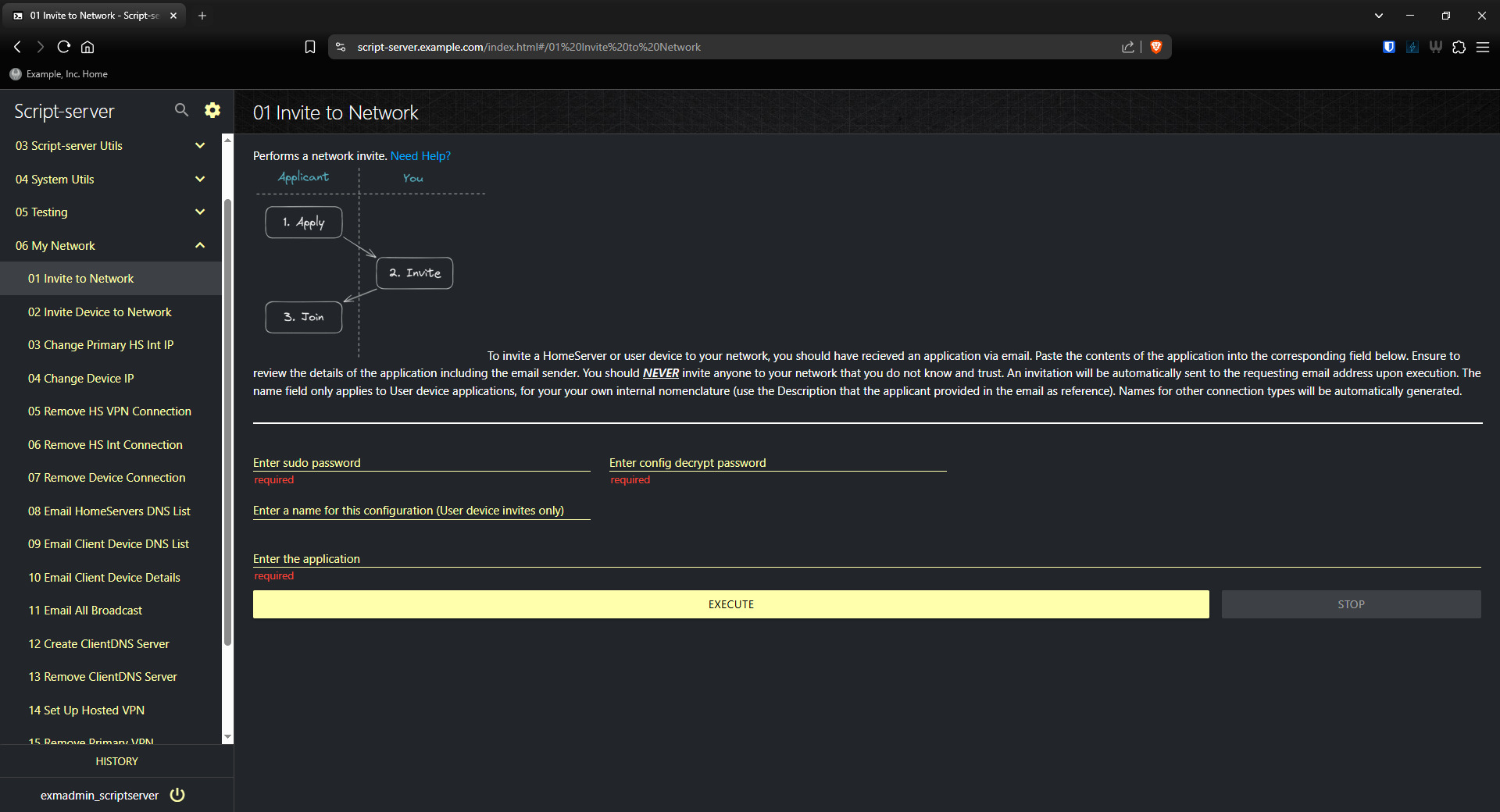 Script-server | HomeServerHQ Wiki